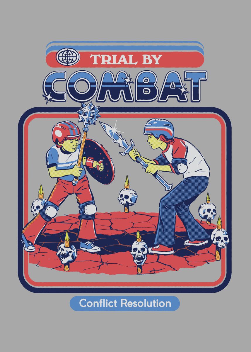 'Trial by Combat' Poster, picture, metal print, paint by Steven Rhodes ...