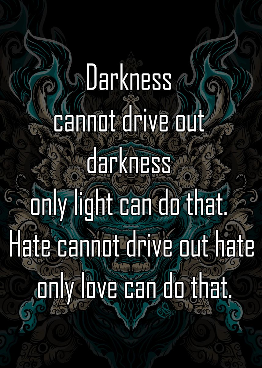 'dark quotes inspiration 1' Poster, picture, metal print, paint by ...
