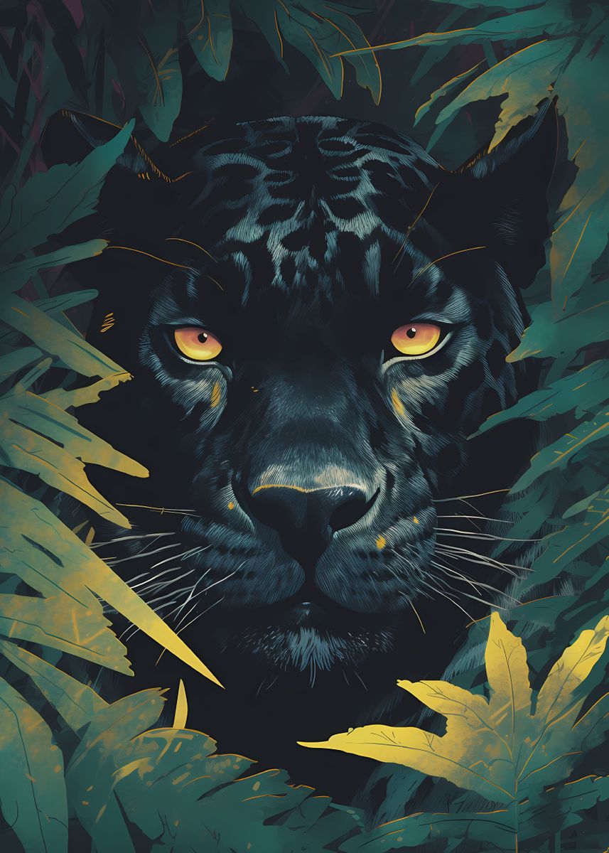 'Observing Panther' Poster by GoodLifeImages | Displate