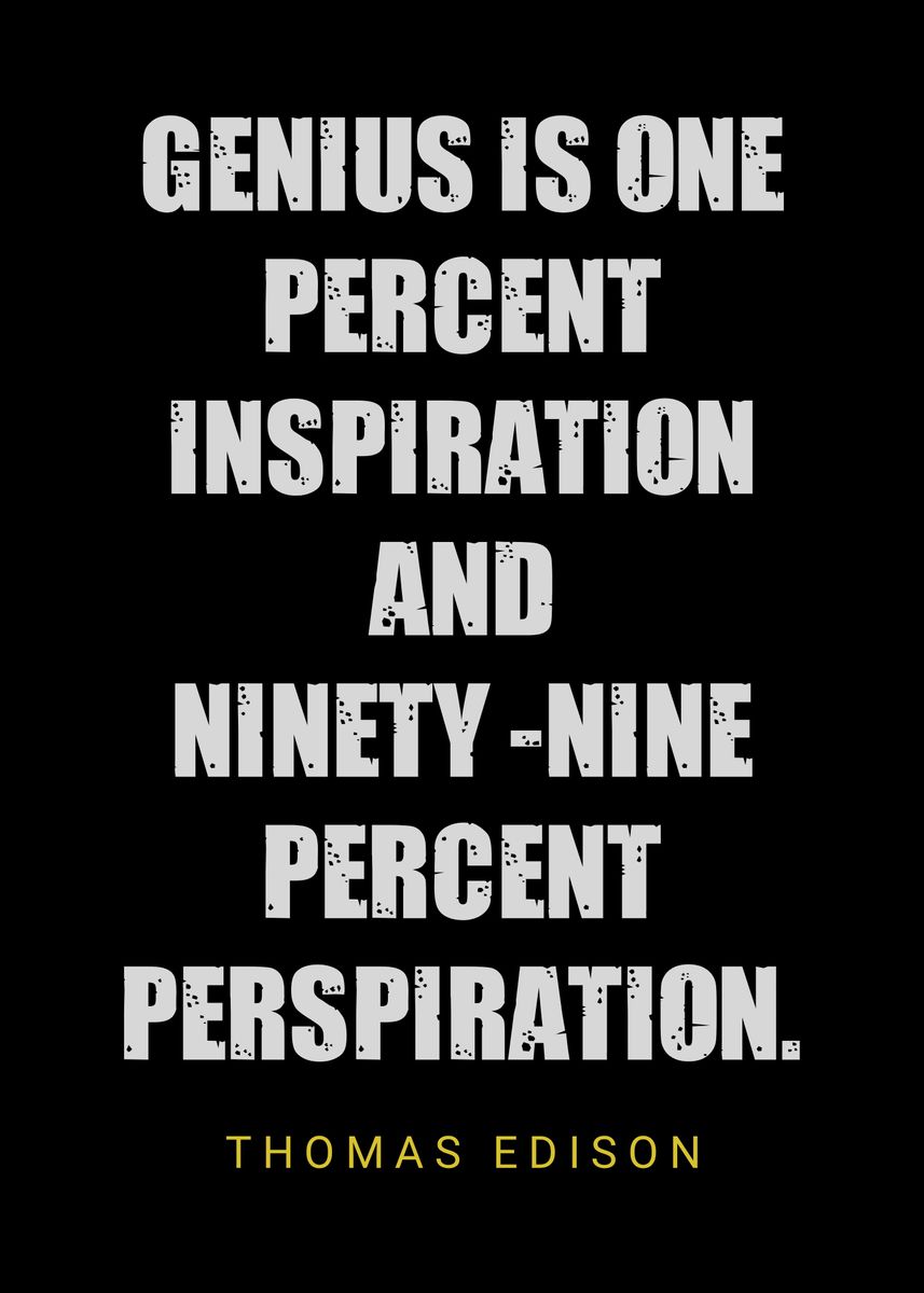 'Thomas Edison ' Poster, picture, metal print, paint by El Faqih | Displate