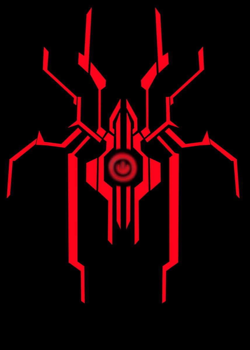 'Digital Spider' Poster, picture, metal print, paint by Anam Hanif ...