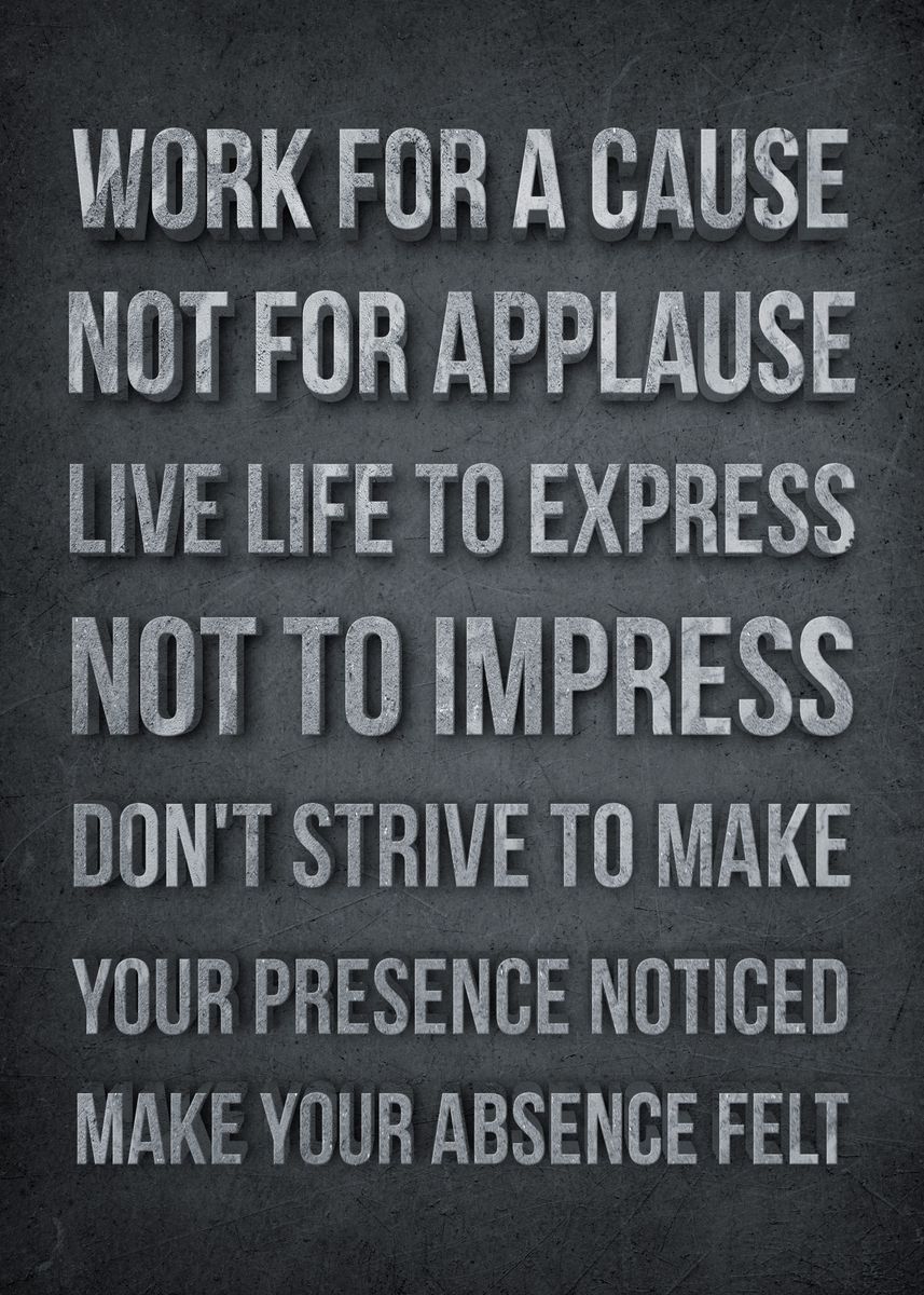 'Work for Cause' Poster, picture, metal print, paint by HOLOSOMNIA ...