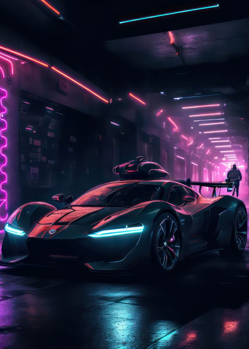 'Underground Sports Car' Poster by jodotodesign | Displate