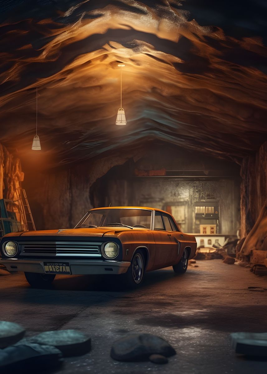 'Classic car ' Poster, picture, metal print, paint by LUNOME | Displate