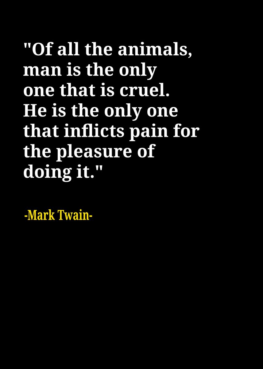 'Quotes Mark Twain' Poster, picture, metal print, paint by P U F F Y ...