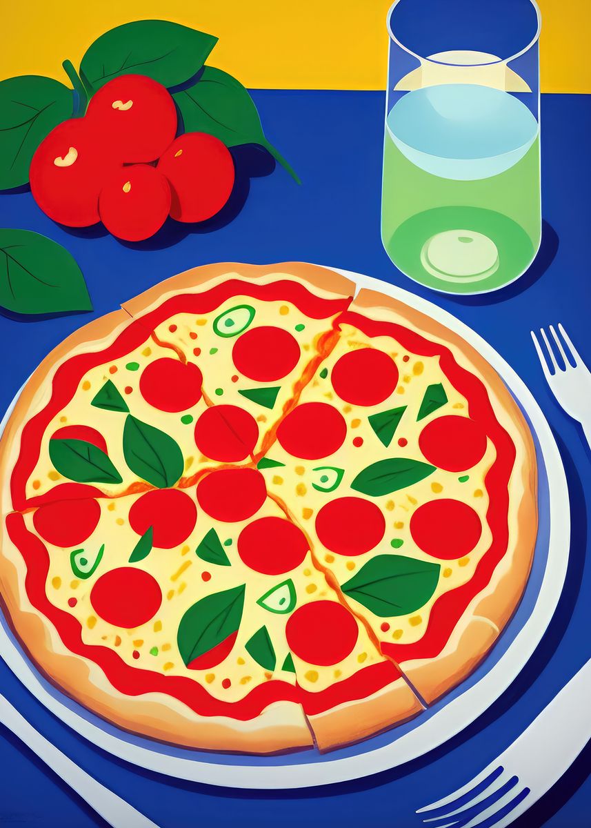 'Wheel of Cheesy Happiness' Poster, picture, metal print, paint by ...