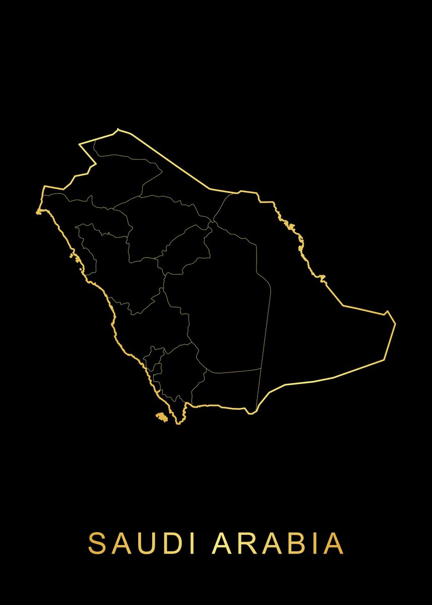 'Saudi Arabia' Poster, picture, metal print, paint by Deeo | Displate