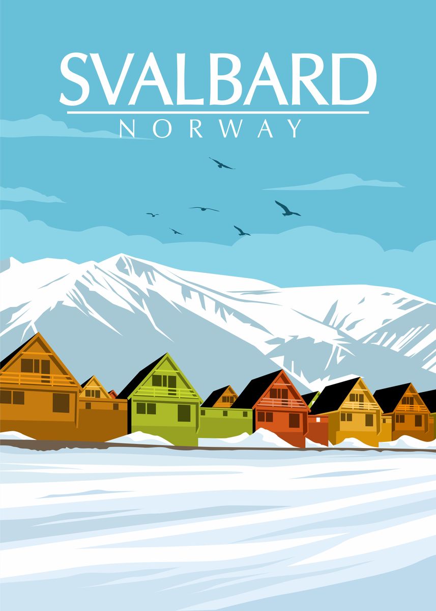 'Svalbard norway' Poster, picture, metal print, paint by zulvikar ...
