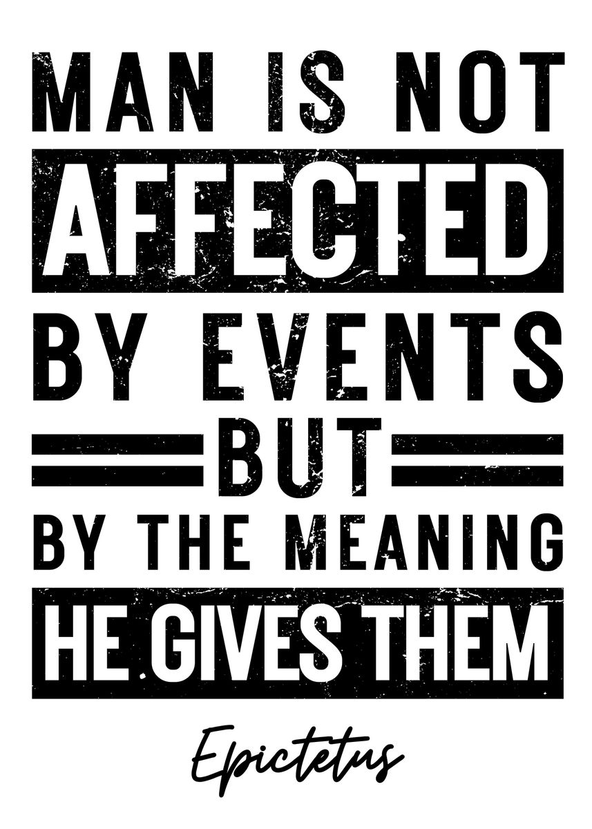 'Epictetus' Poster, picture, metal print, paint by Yess | Displate