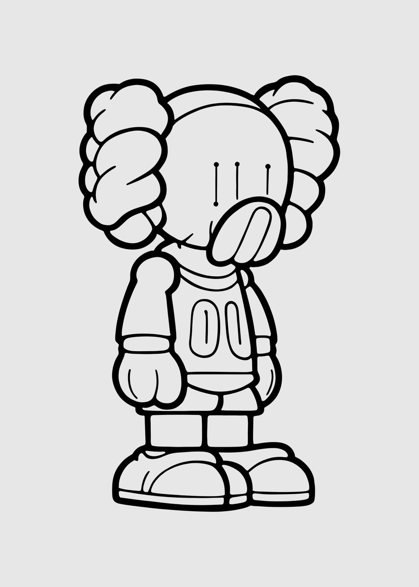 'Kws' Poster, picture, metal print, paint by Biopic Studio | Displate