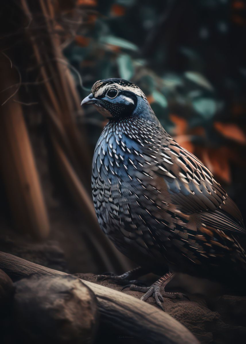 'Pretty quail' Poster by Zooscape Wildlife | Displate