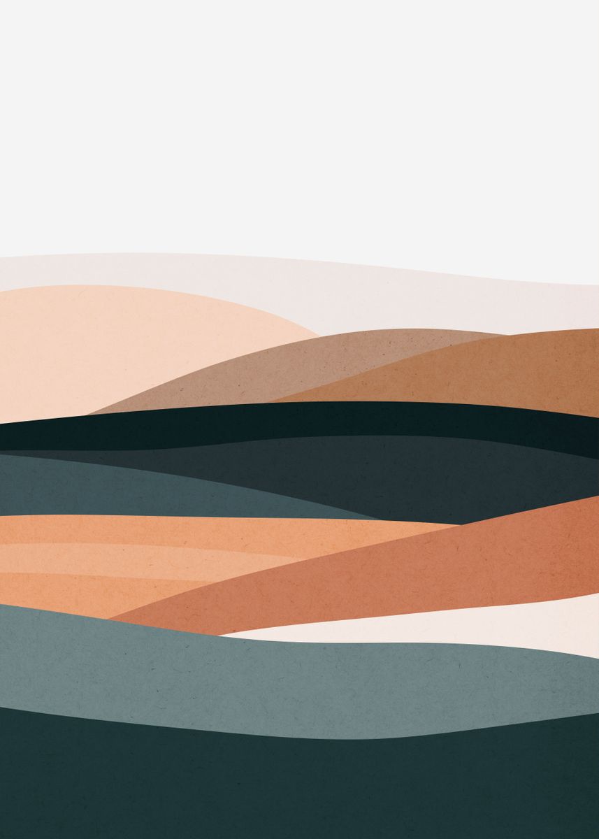 'Harmonious landscape 2' Poster by Vitor Costa | Displate