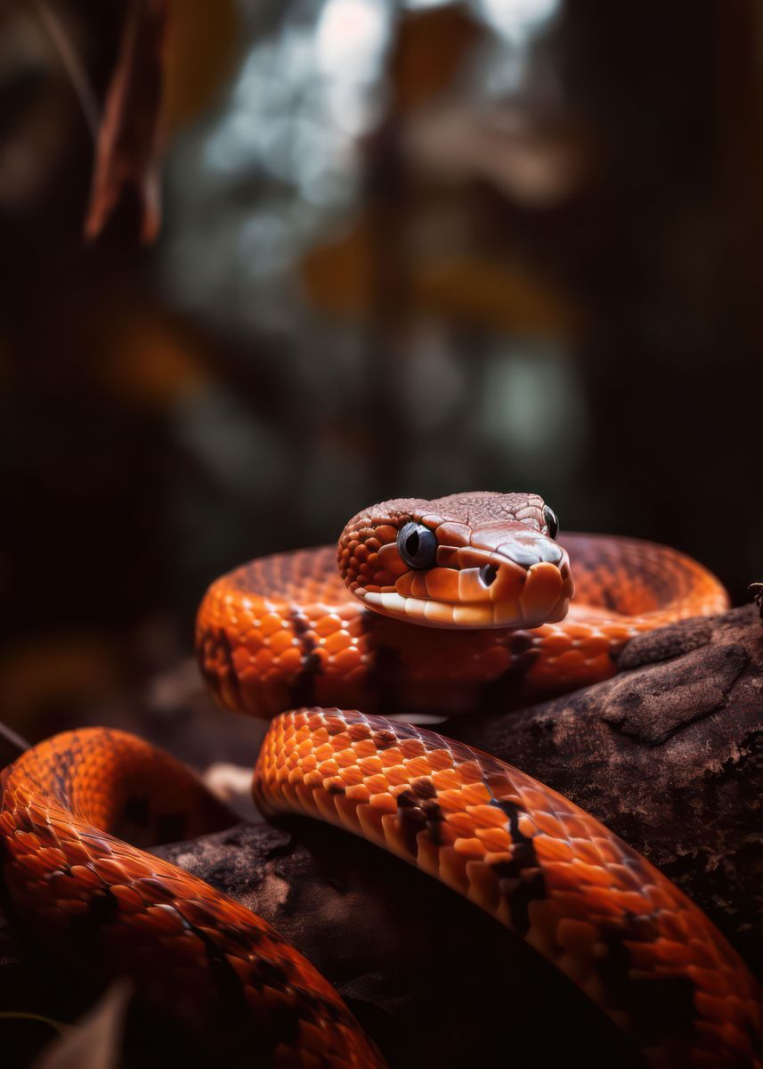'Serpentine snake' Poster, picture, metal print, paint by Zooscape ...
