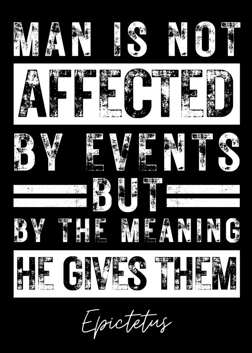 'Epictetus' Poster, picture, metal print, paint by Yess | Displate