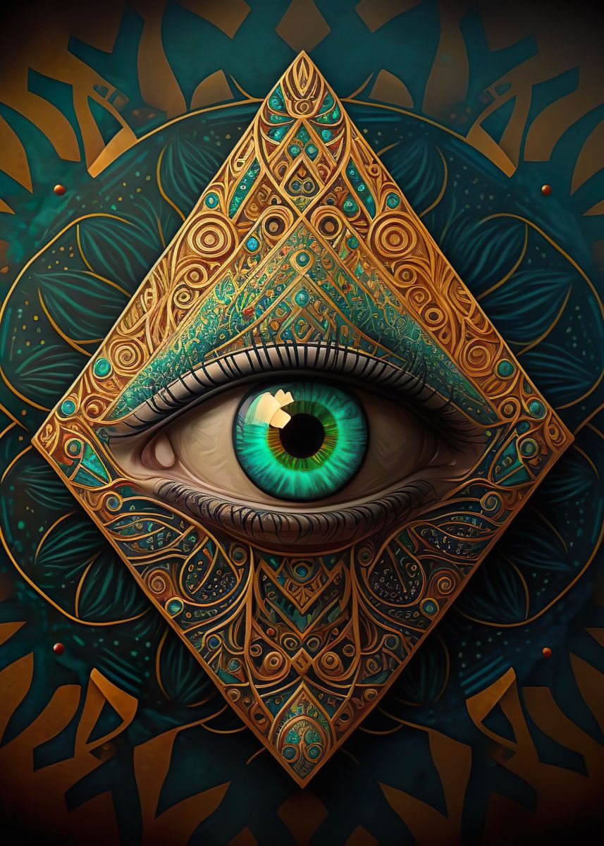 'Third eye' Poster, picture, metal print, paint by Anil Gamble | Displate