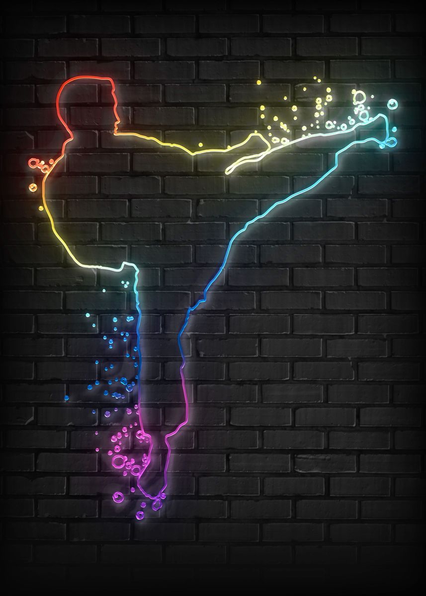 'Male Karate' Poster, picture, metal print, paint by Anderson Felix ...