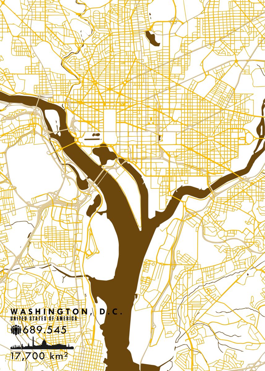 'Washington DC DC USA' Poster by Mey Lino | Displate