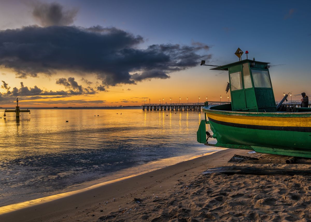'Baltic Sea At Dawn' Poster by Socratubik | Displate