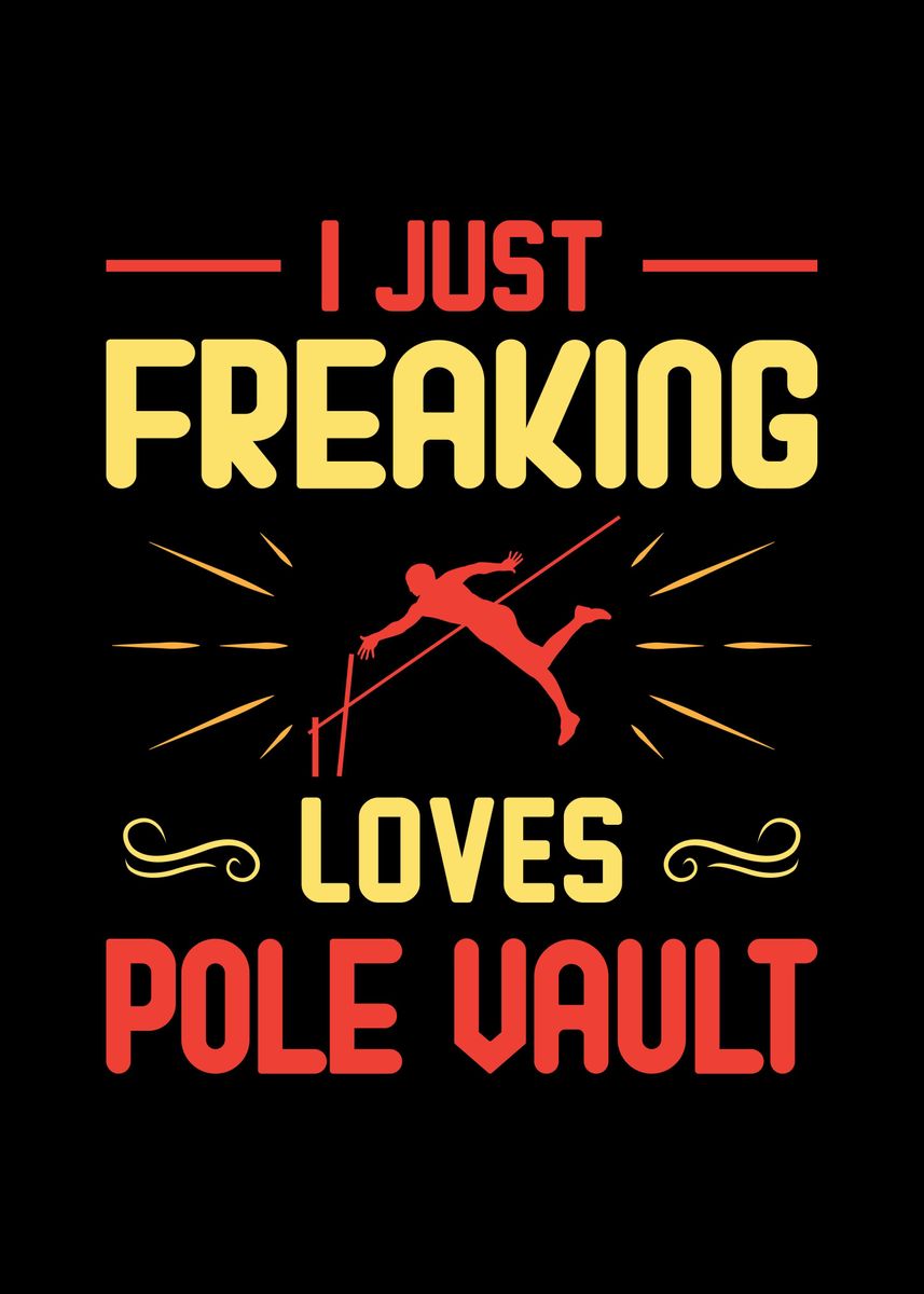 'Pole Vault' Poster by Sebastian Wünsche | Displate
