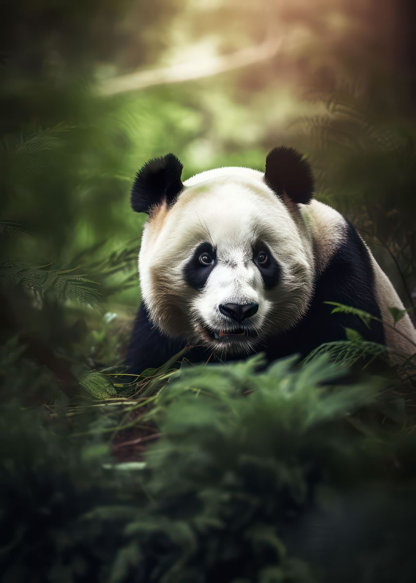 'Adorable panda' Poster by Zooscape Wildlife | Displate