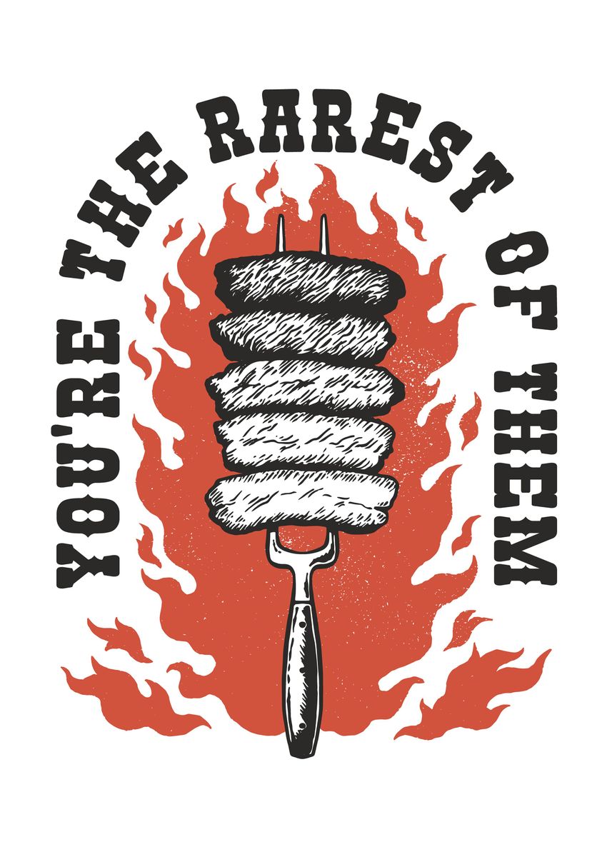 'Barbecue Quote' Poster by Cool Worker | Displate