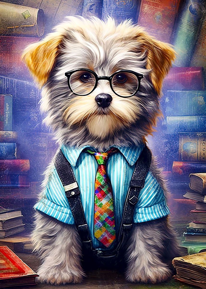 'Charming Techie' Poster, picture, metal print, paint by Steel Canvas ...