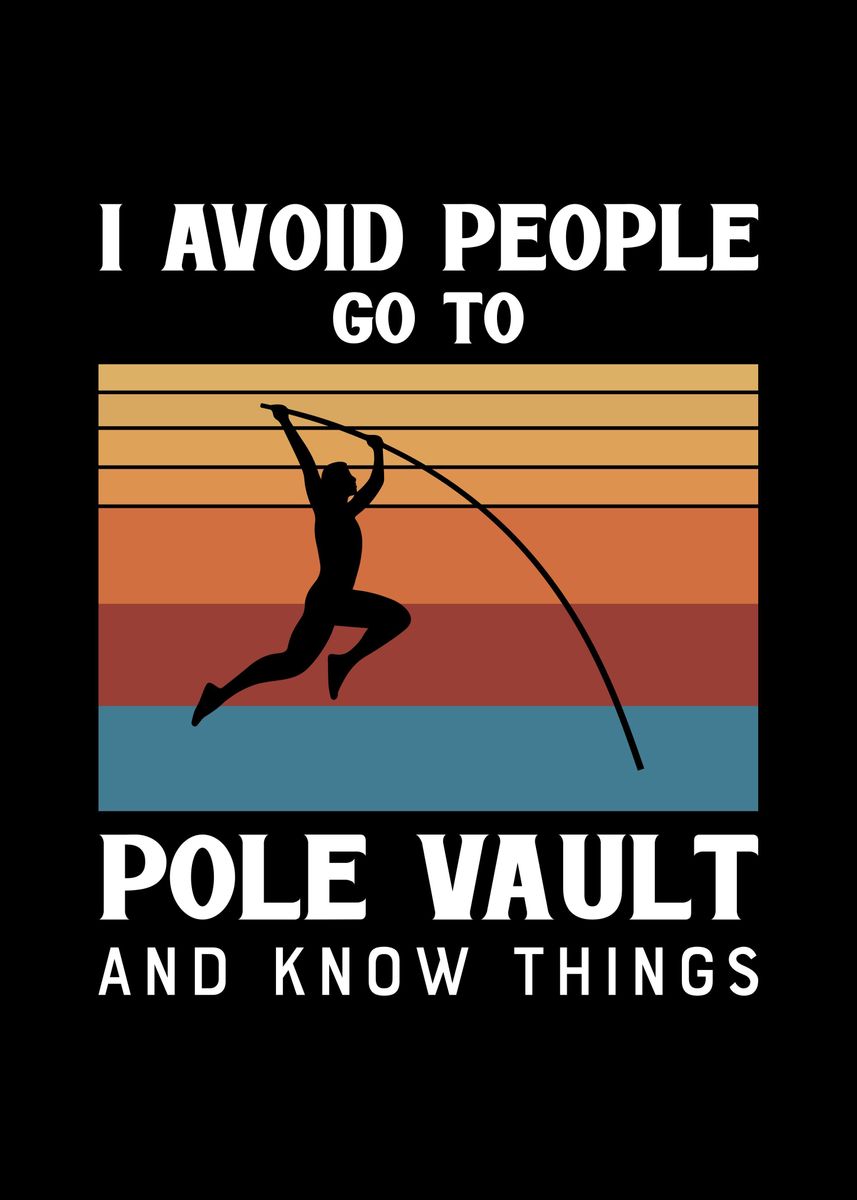 'Pole Vault' Poster, picture, metal print, paint by Sebastian Wünsche ...