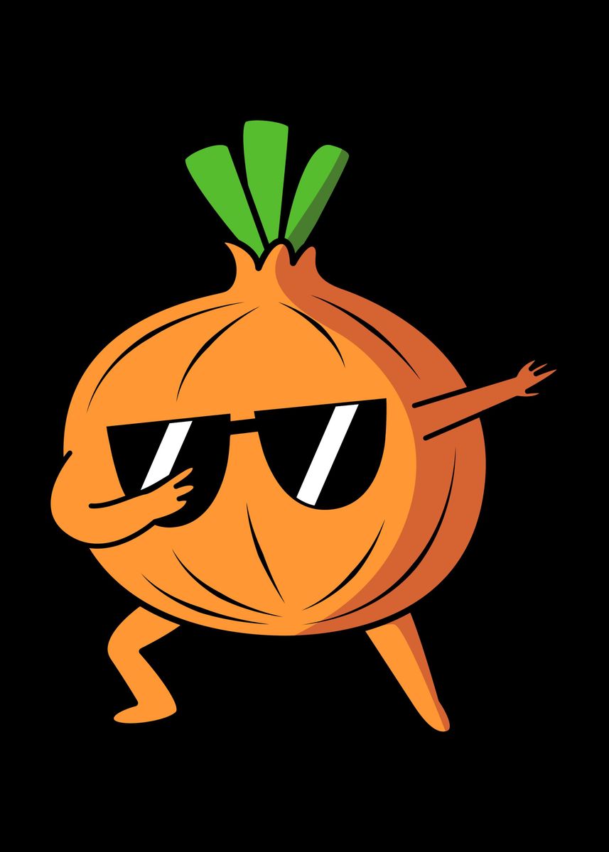 'Dabbing Onion' Poster, picture, metal print, paint by FunnyGifts ...