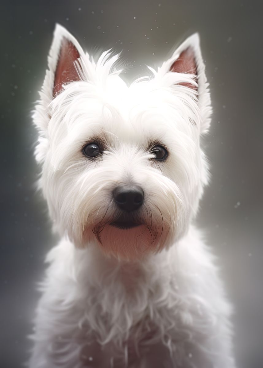 'Westie 6' Poster, picture, metal print, paint by Michael Strevens | Displate