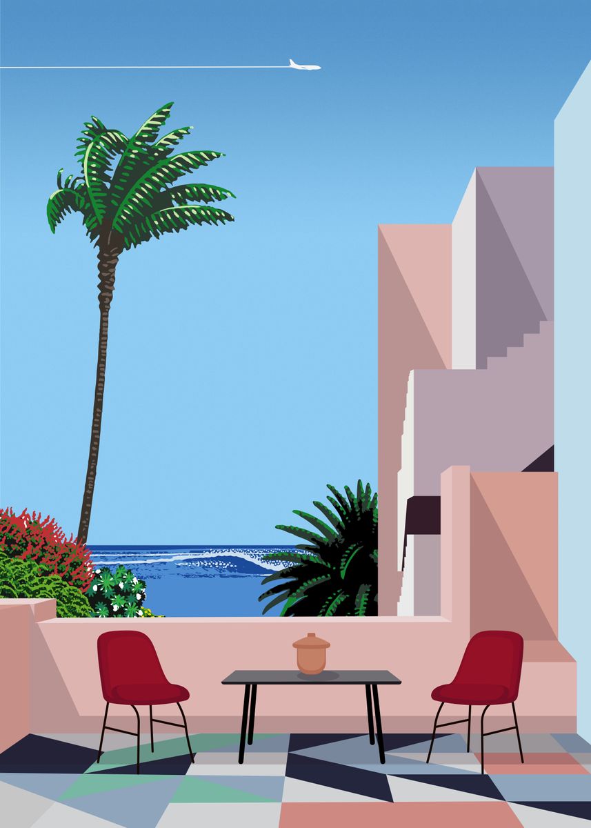 'Mexico City Pop art' Poster, picture, metal print, paint by Synthwave ...