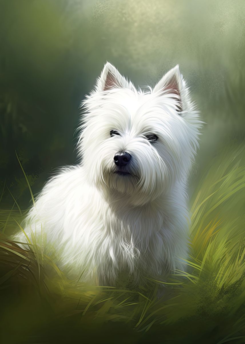 'Westie 4' Poster by Michael Strevens | Displate