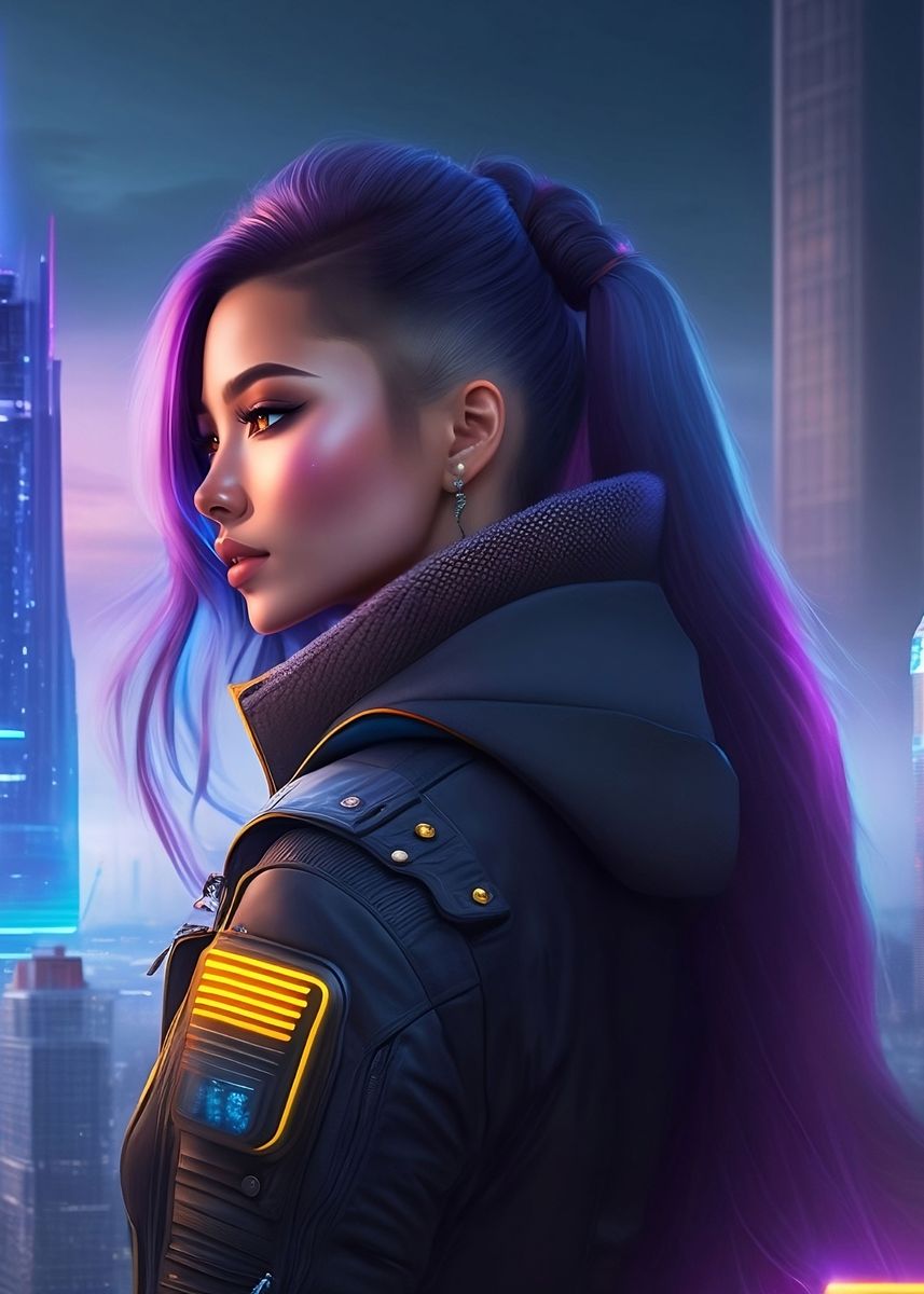 'Cyberpunk 2077 Edgerunner' Poster, picture, metal print, paint by ...