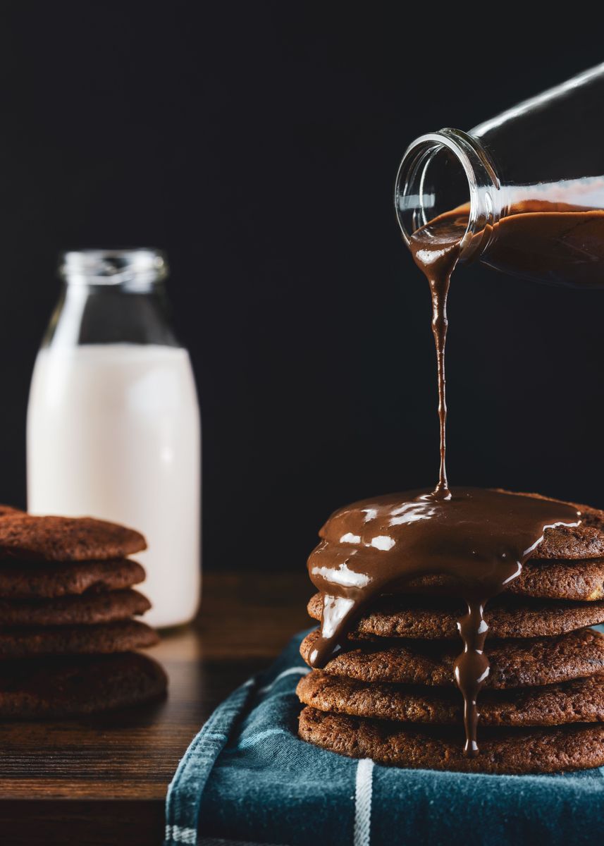'Cookies and Chocolate ' Poster, picture, metal print, paint by Moritz ...
