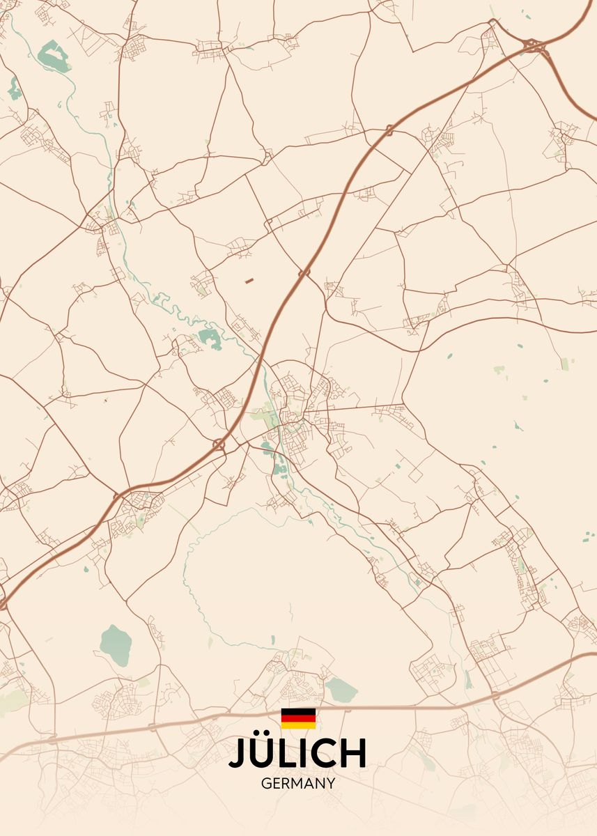 'Julich DE' Poster, picture, metal print, paint by IMR Designs | Displate