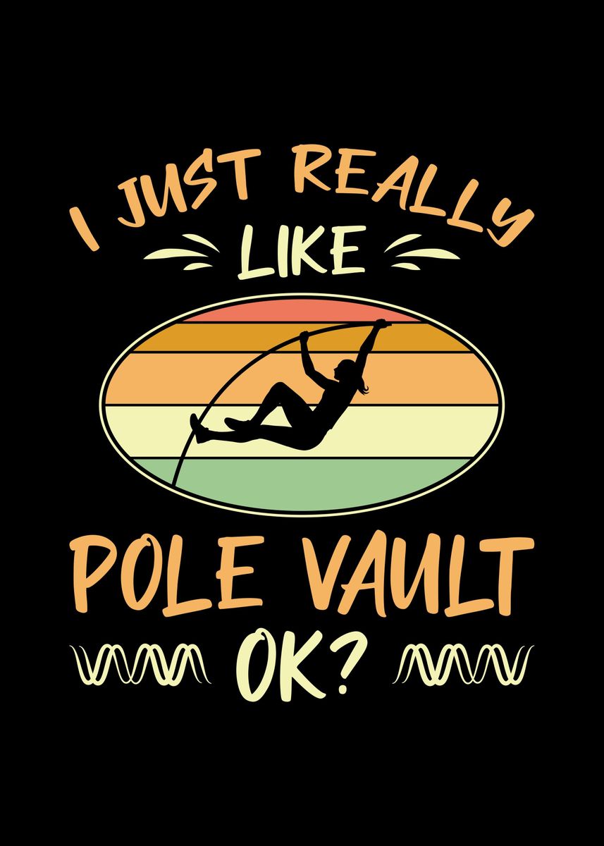 'Pole Vault' Poster, picture, metal print, paint by Sebastian Wünsche ...