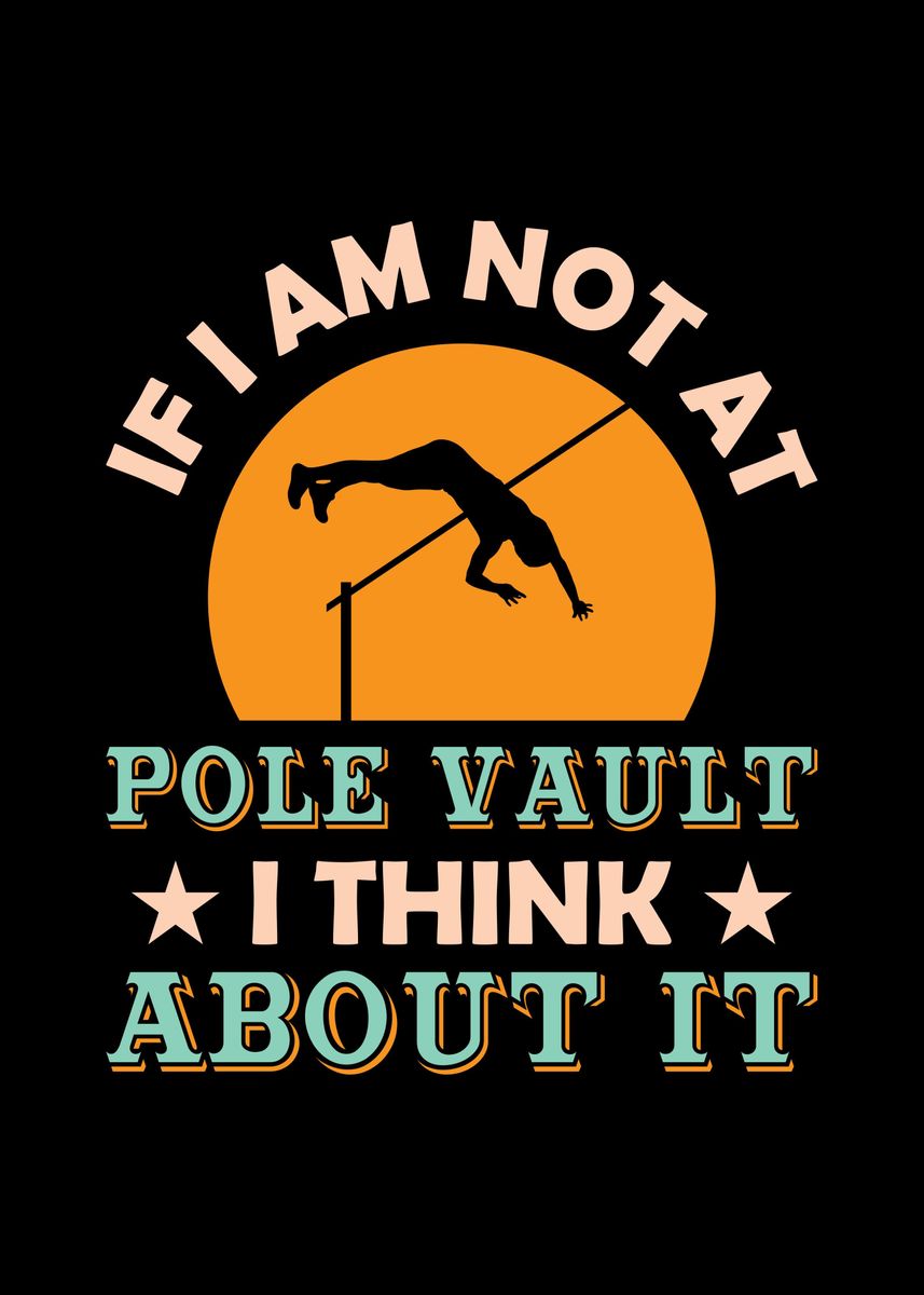 'Pole Vault' Poster, picture, metal print, paint by Sebastian Wünsche ...