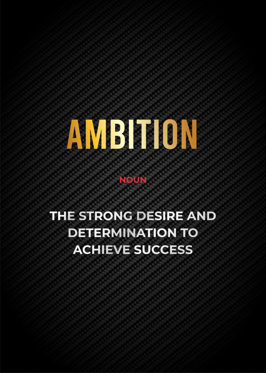 'ambition success motivatio' Poster, picture, metal print, paint by ...