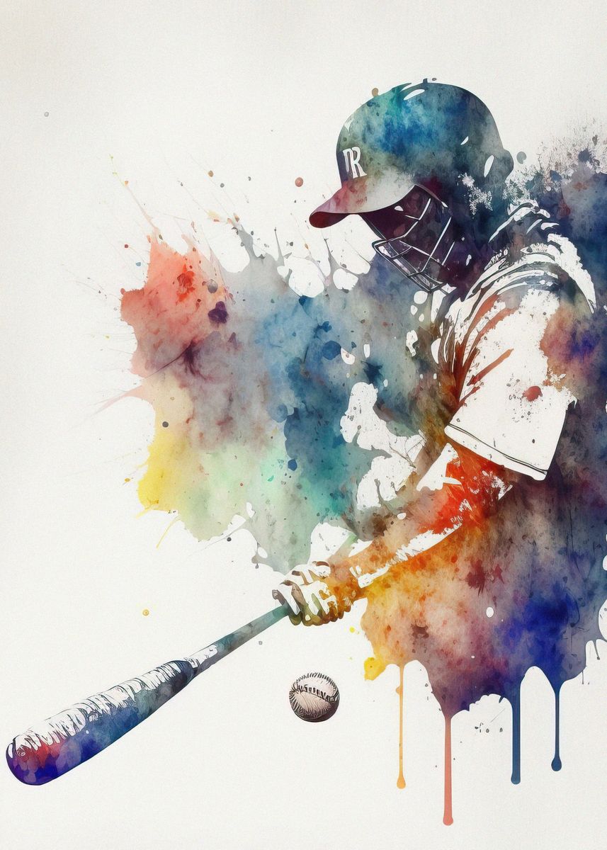 'Sports art baseball' Poster by Nguyen Duc Hieu | Displate