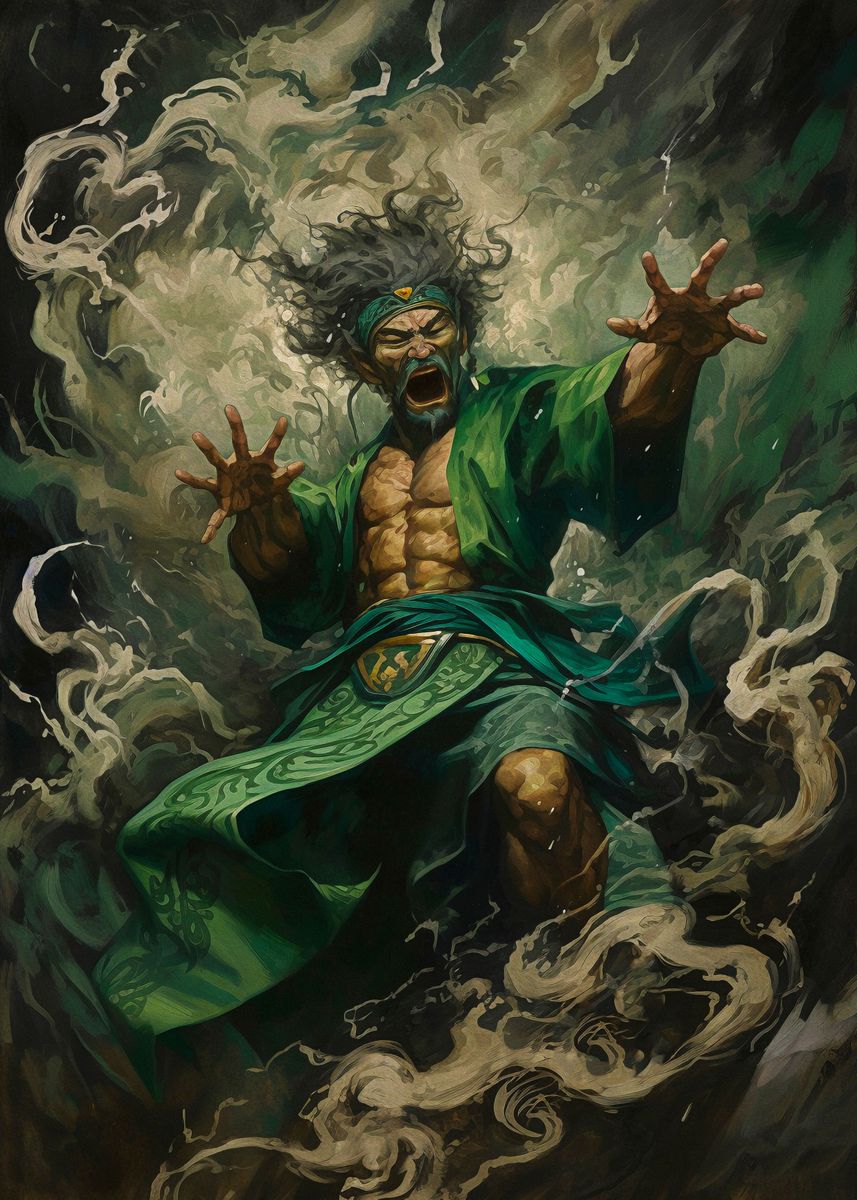 'Angry Shaman Poison Attack' Poster, picture, metal print, paint by ...