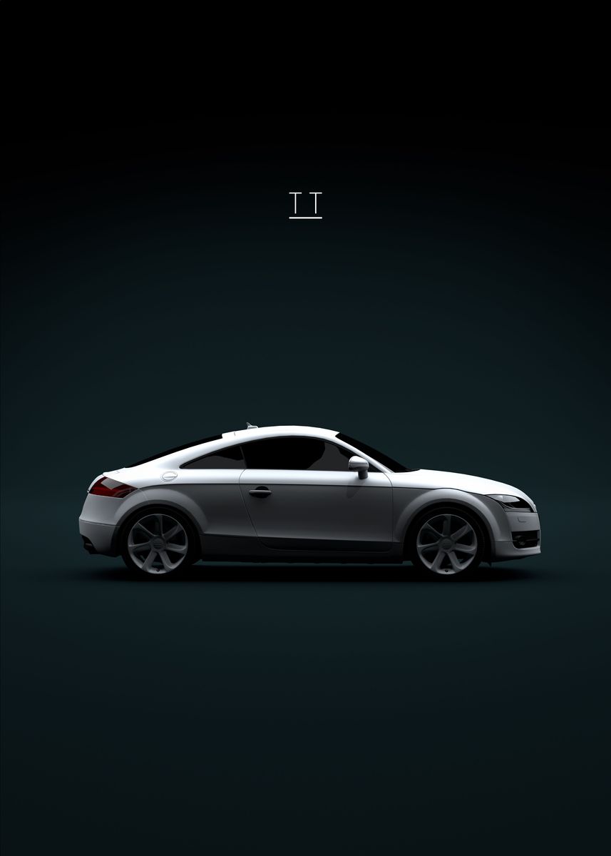 'Audi TT 2007 MK2 White' Poster, picture, metal print, paint by 21 MXM ...