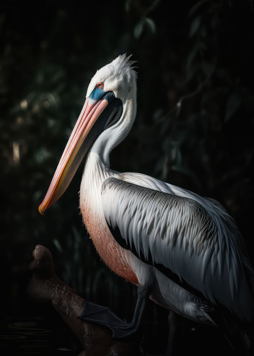 'Gorgeous pelican' Poster by Zooscape Wildlife | Displate