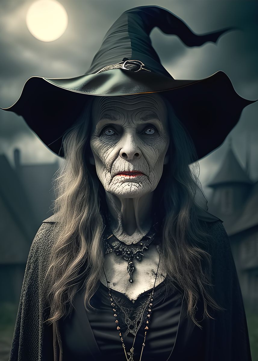 'wiccan witch' Poster, picture, metal print, paint by Rashid | Displate