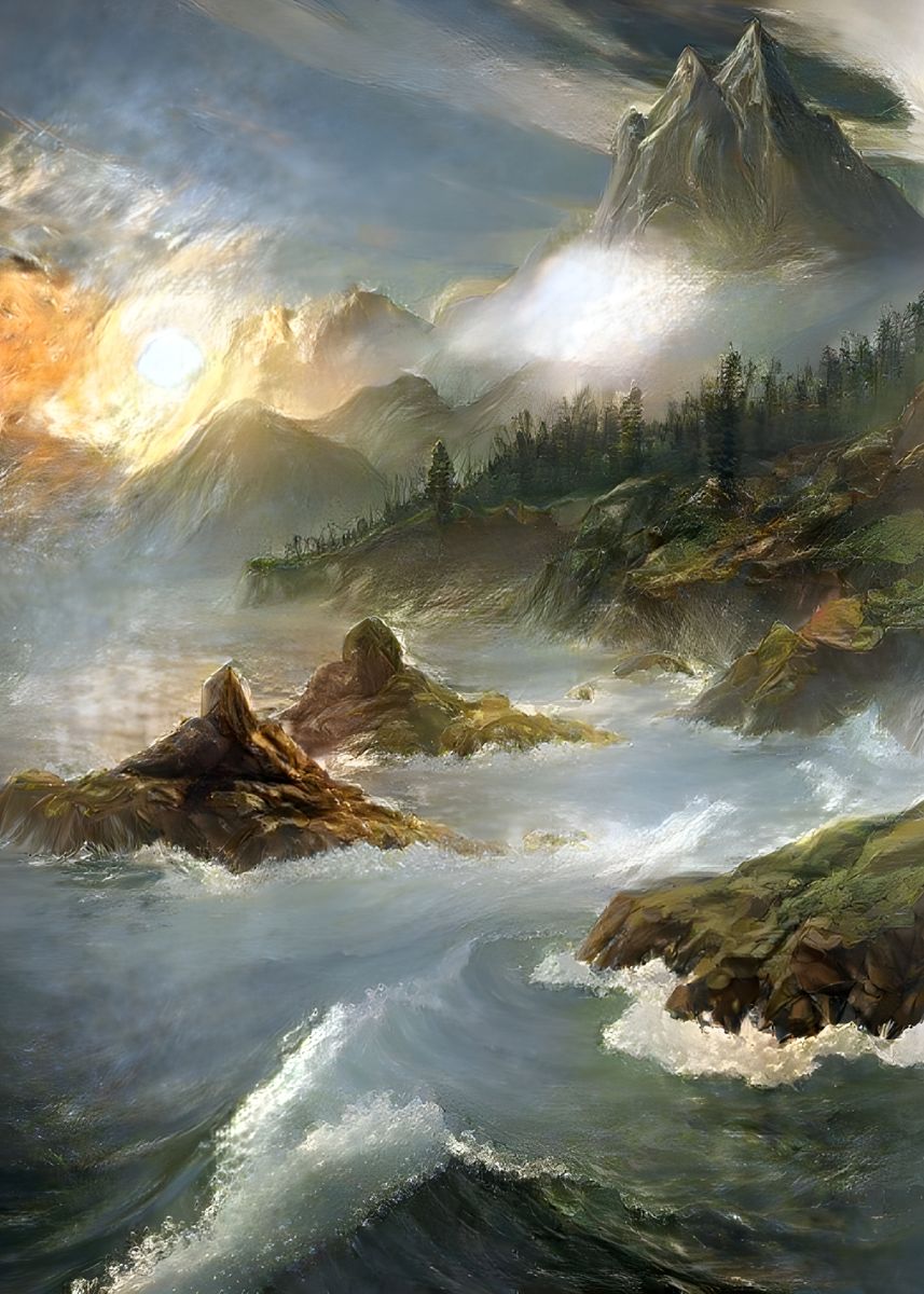 'Sway' Poster, picture, metal print, paint by IANFO | Displate