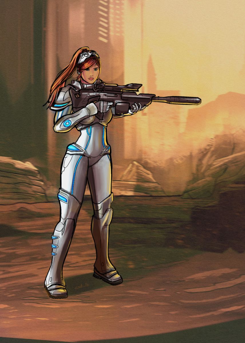 'Sarah Kerrigan' Poster, picture, metal print, paint by Cassandra Lbc ...