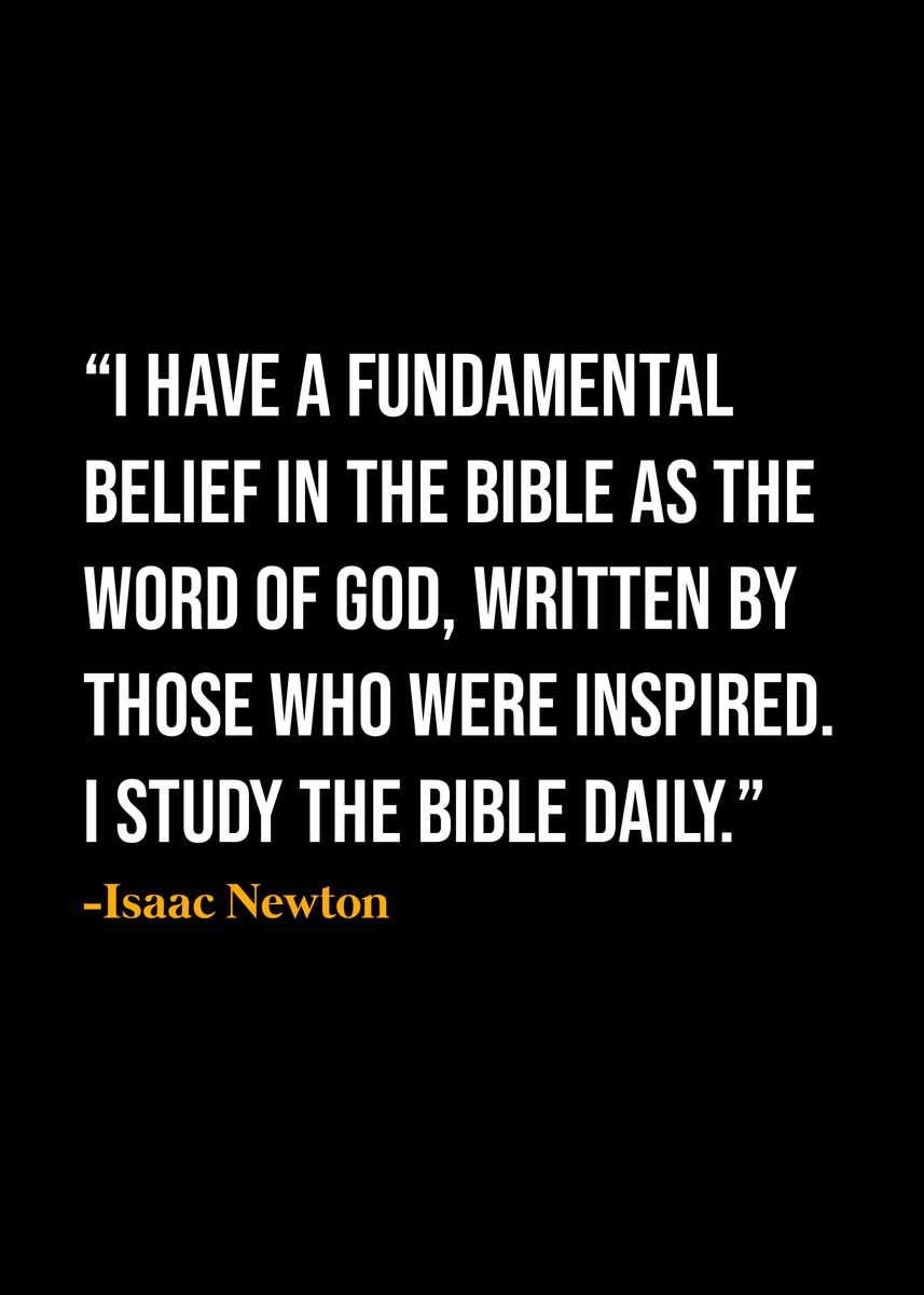 'Isaac Newton Quote ' Poster, picture, metal print, paint by KAZE ...