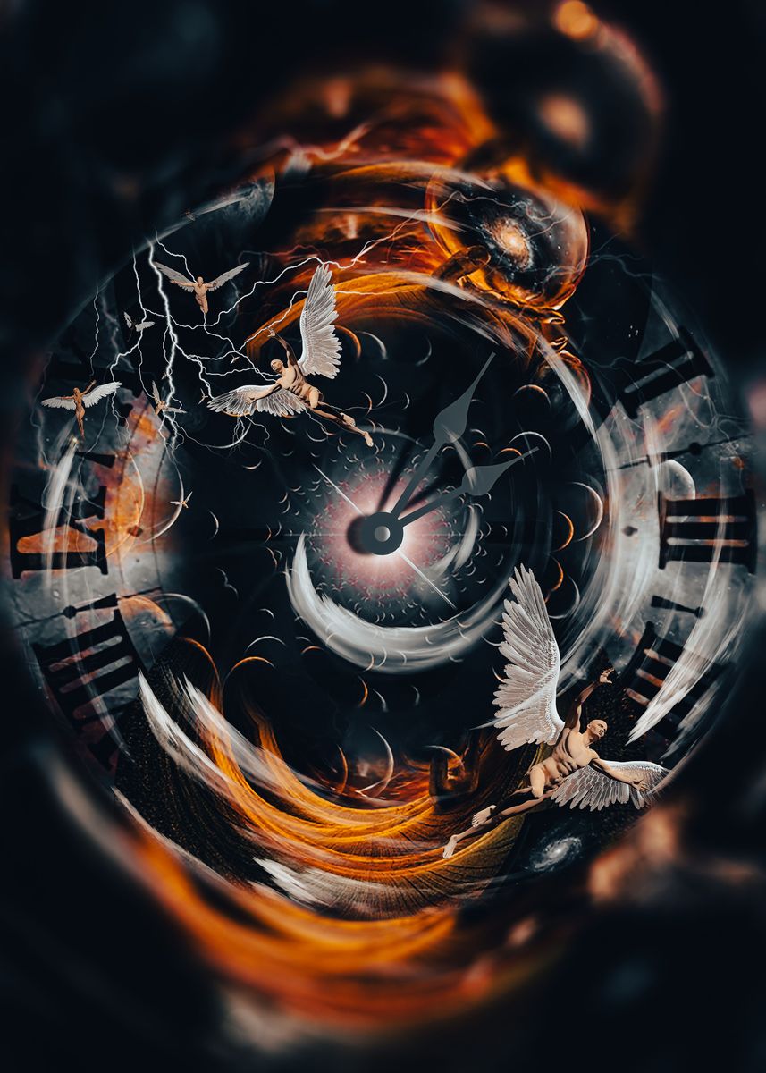 'Time dimensions' Poster, picture, metal print, paint by Bruce Rolff ...