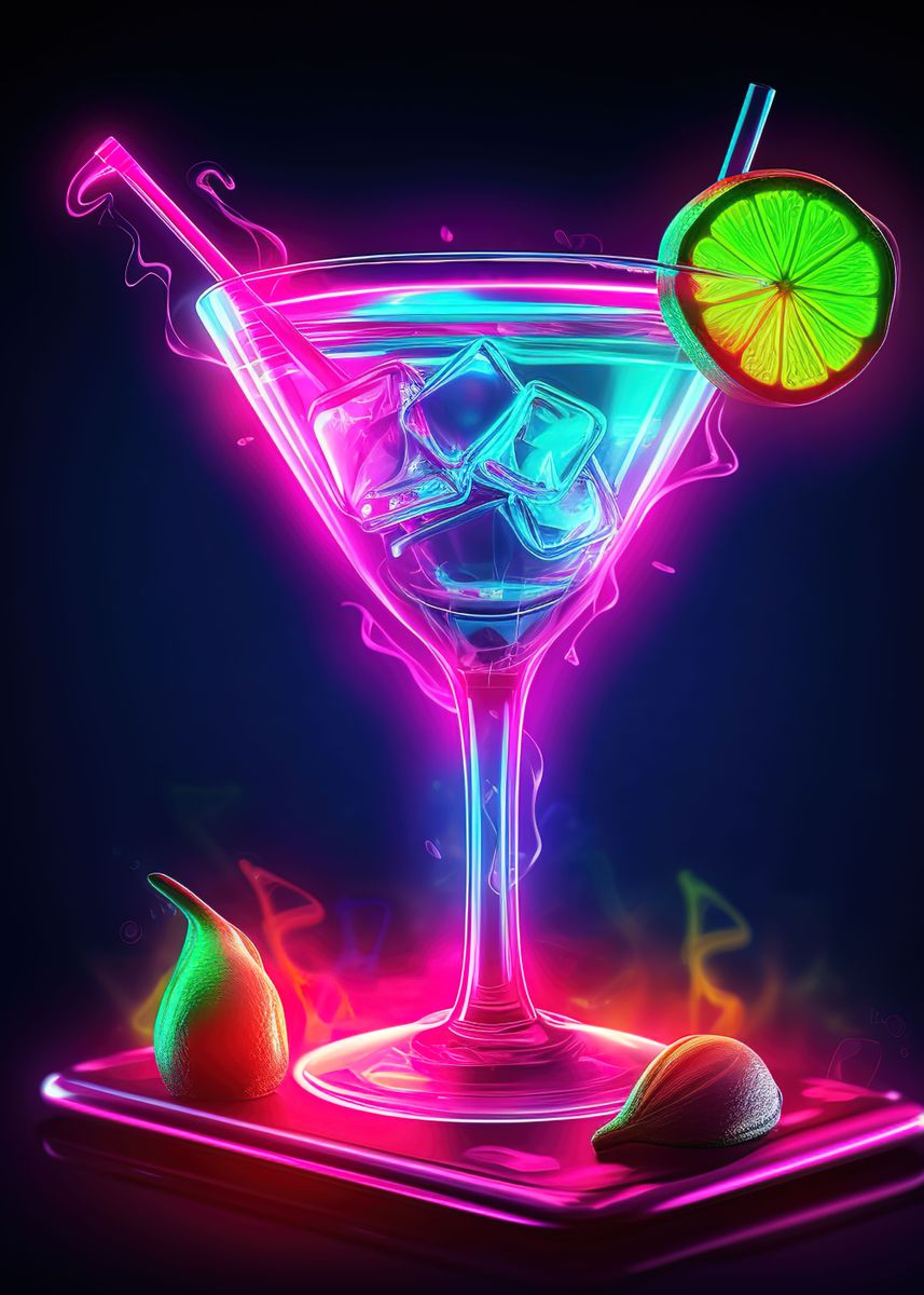 'Cocktail Drink ' Poster by Isla Daven | Displate