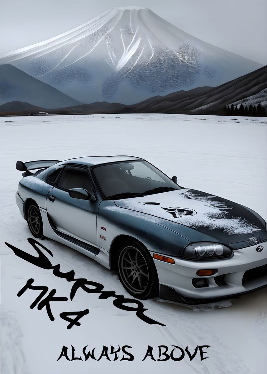 'Toyota Supra MK4 A80 ' Poster, picture, metal print, paint by MEZAOURI ...