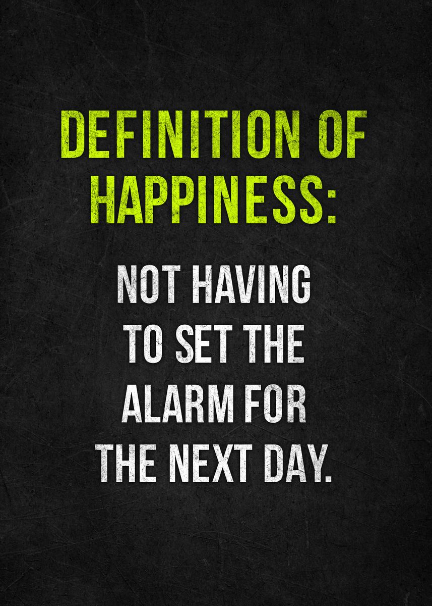 'Definition of Happiness' Poster, picture, metal print, paint by ...