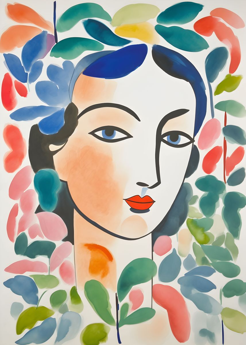 'Abstract Art Women' Poster by Makadur | Displate